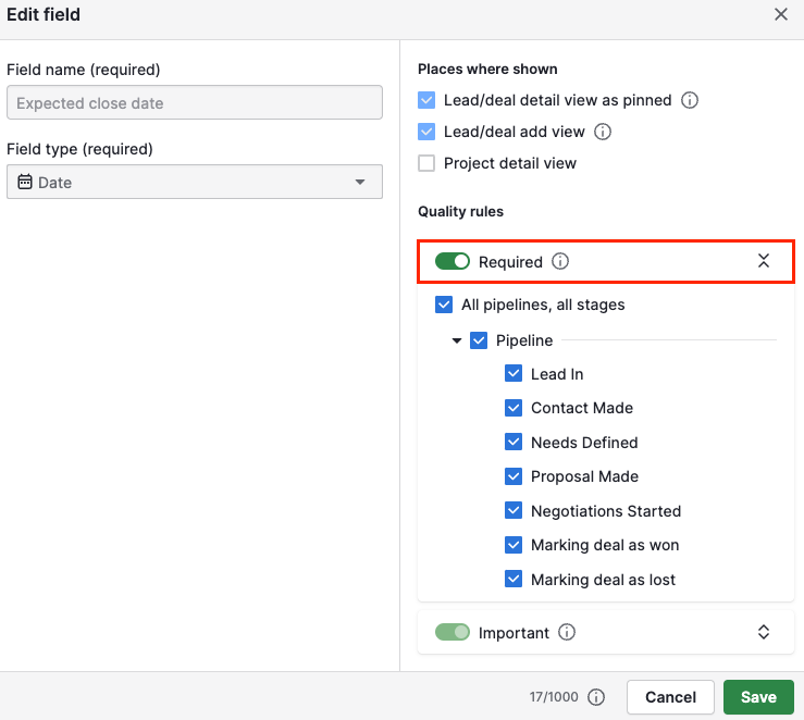 Data fields in Pipedrive - Knowledge Base | Pipedrive